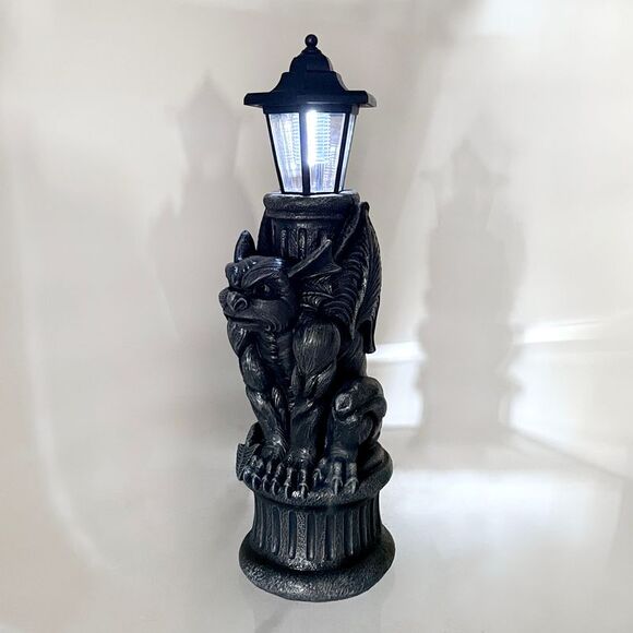 World of Wonders | Accents | Gothic Guardian Gargoyle Led Solar Light ...